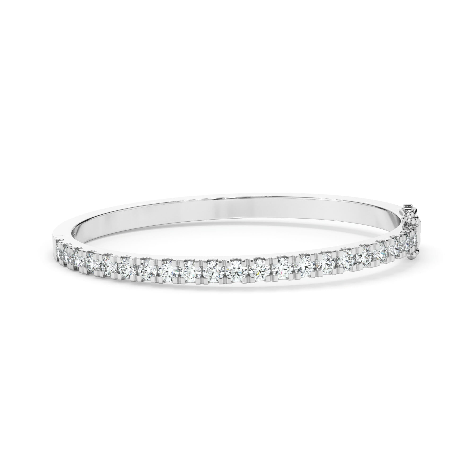 Claw Set Diamond Bangle